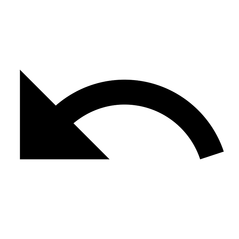 Undo icon. Free download transparent .PNG | Creazilla