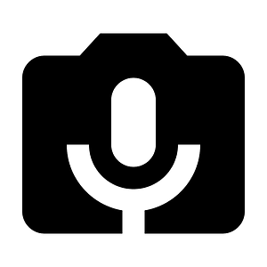 Camera-mic - Free vector icons on creazilla.com