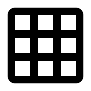 Grid icon. Free download transparent .PNG | Creazilla