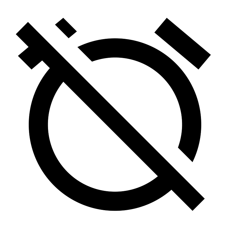 Alarm-off icon. Free download transparent .PNG | Creazilla