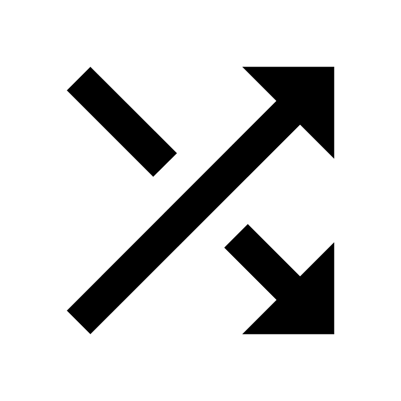 Shuffle icon. Free download transparent .PNG | Creazilla