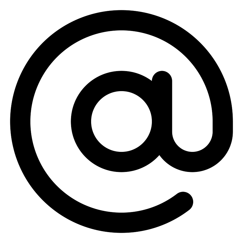 At-sign - Free vector icons on creazilla.com