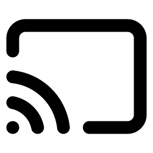 Cast icon. Free download transparent .PNG | Creazilla