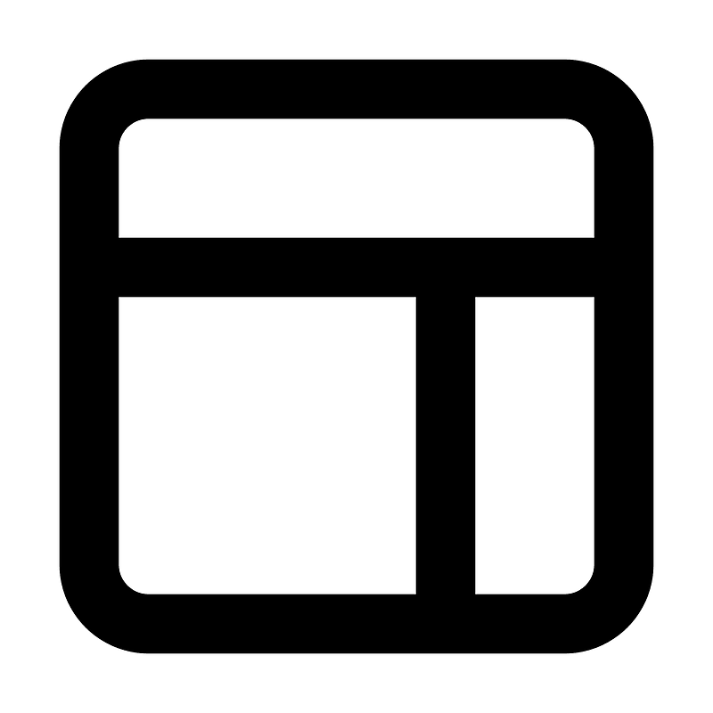 Layout icon. Free download transparent .PNG | Creazilla