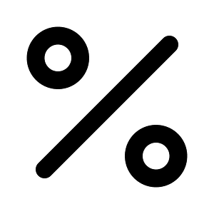 Percent icon. Free download transparent .PNG | Creazilla