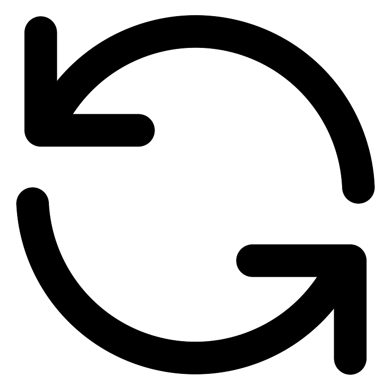 Refresh-ccw icon. Free download transparent .PNG | Creazilla