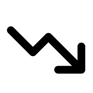 Trending-down icon. Free download transparent .PNG | Creazilla