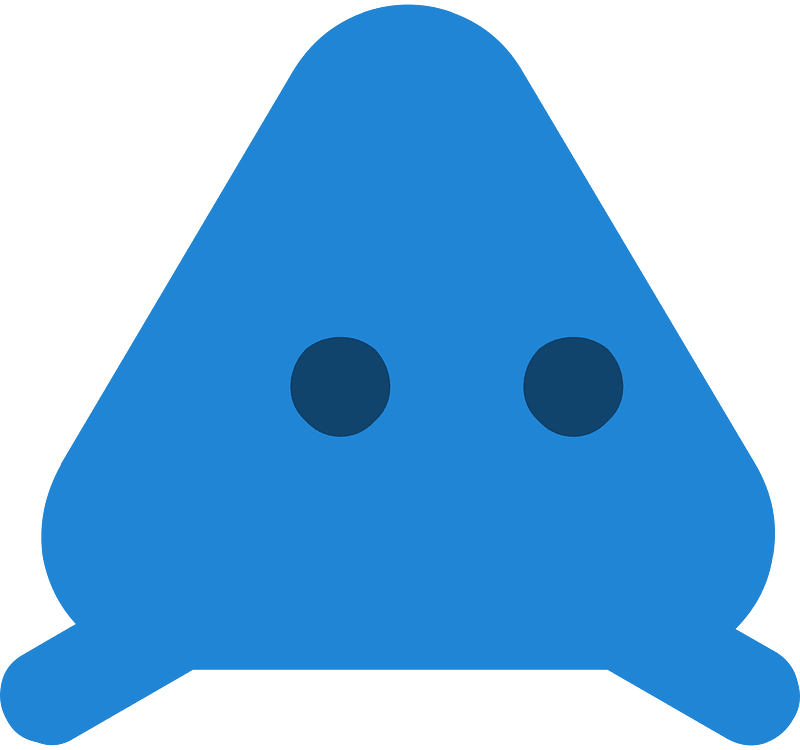 Blue character icon. Free download transparent .PNG | Creazilla