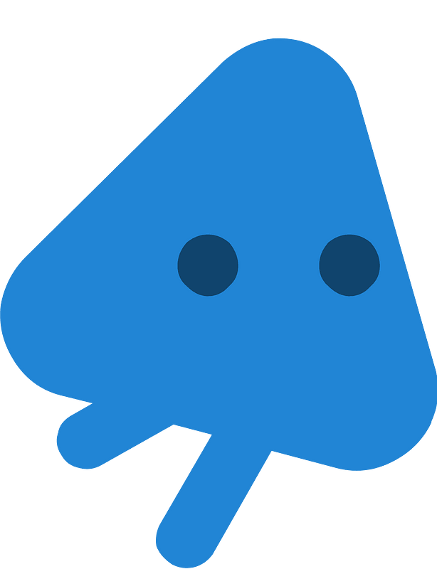 Blue character icon. Free download transparent .PNG | Creazilla