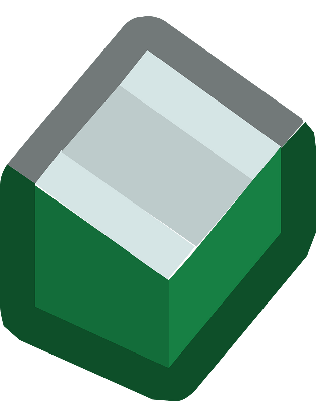 Green isometric building icon. Free download transparent .PNG | Creazilla