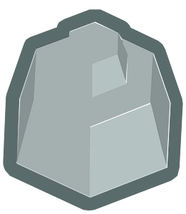 Isometric grey rock icon. Free download transparent .PNG | Creazilla