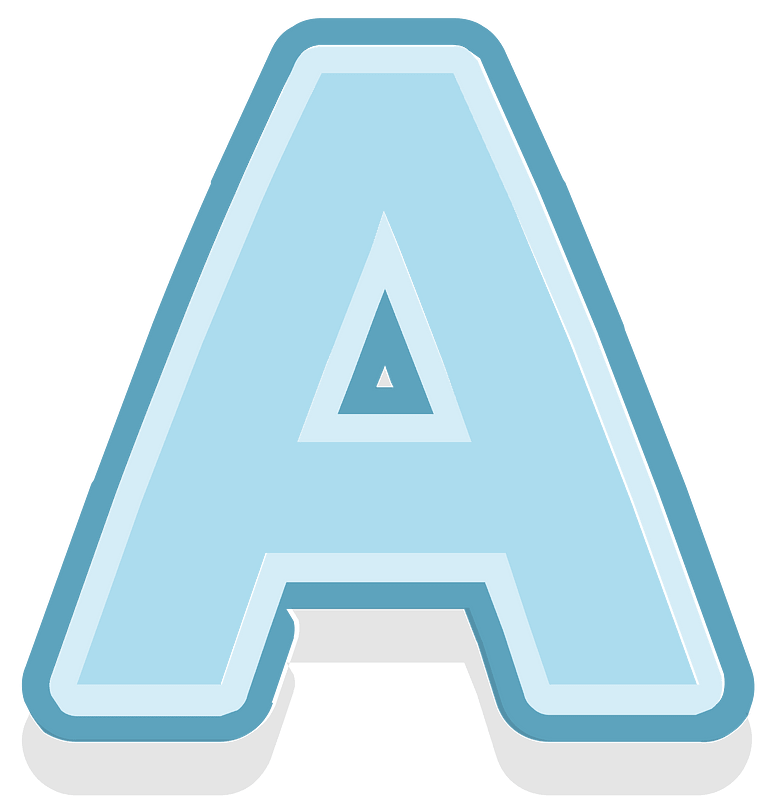 Blue letter a - Free vector icons on creazilla.com
