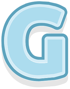 Blue letter g - Free vector icons on creazilla.com