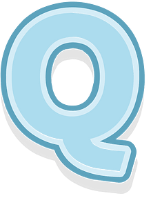 Blue letter q - Free vector icons on creazilla.com