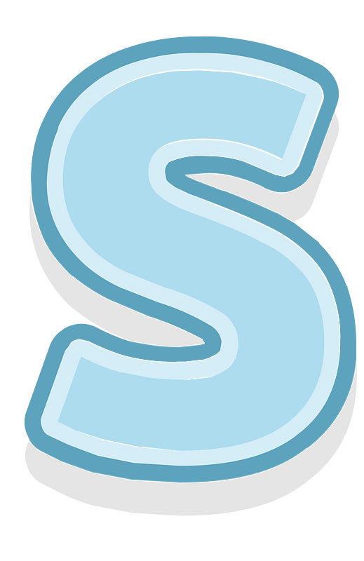 Blue letter s - Free vector icons on creazilla.com