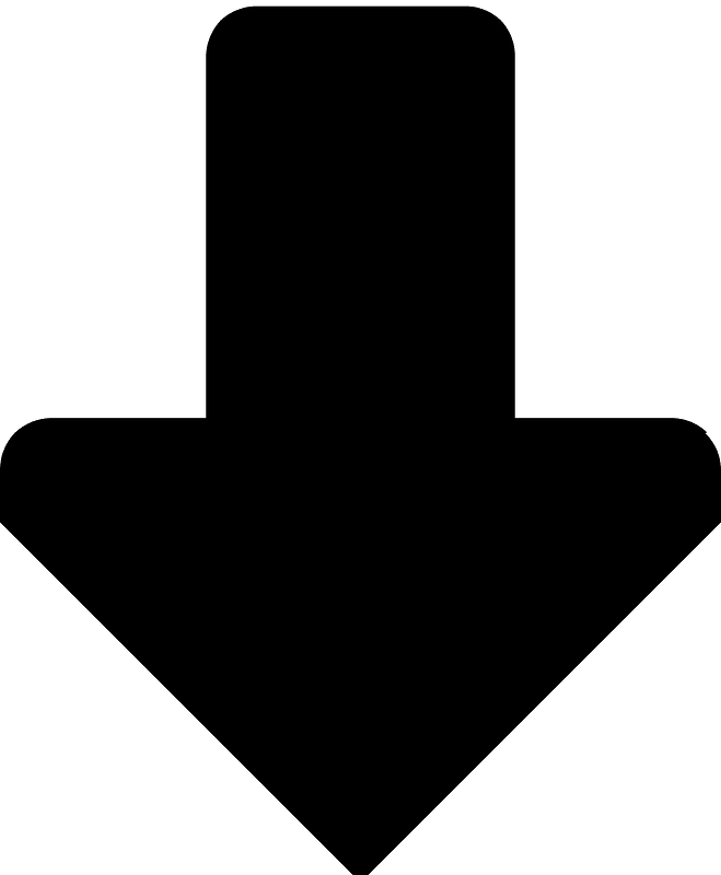 Mono ui button 01-003 arrow down icon. Free download transparent .PNG ...