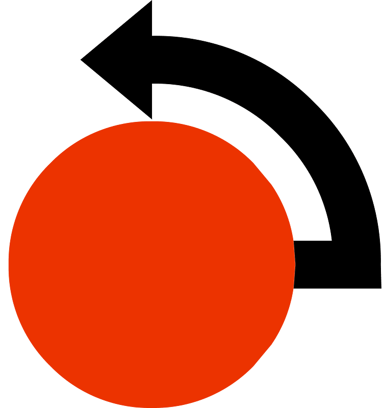 Mono ui button 02-061 joystick counter clockwise icon. Free download ...