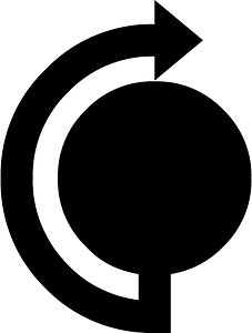 Mono ui button 02-071 joystick counter clockwise icon. Free download ...