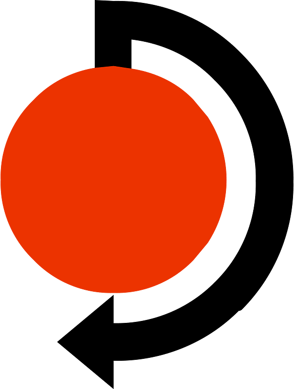 Mono ui button 02-072 joystick clockwise - Free vector icons on ...