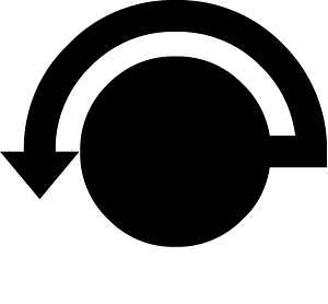 Mono ui button 02-071 joystick counter clockwise icon. Free download ...