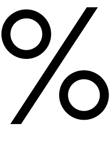 Percent icon. Free download transparent .PNG | Creazilla