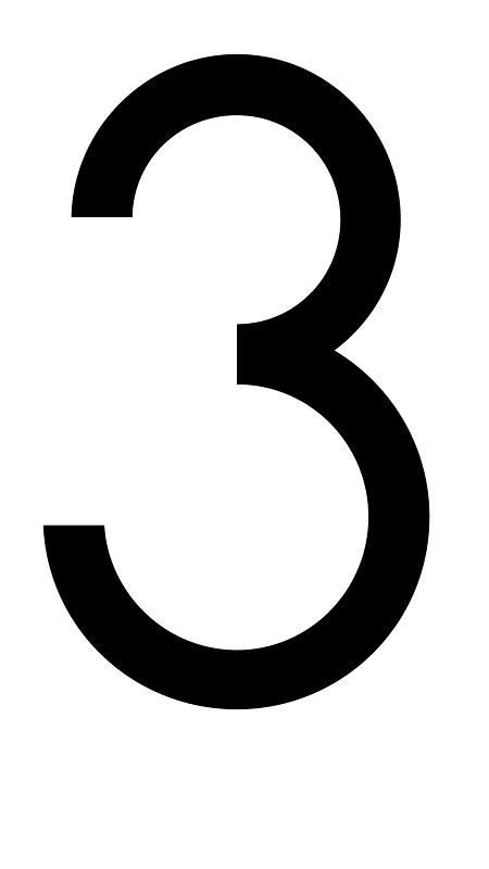 Three icon. Free download transparent .PNG | Creazilla