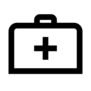 Briefcase-medical-solid icon. Free download transparent .PNG | Creazilla
