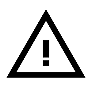 Exclamation-triangle icon. Free download transparent .PNG | Creazilla