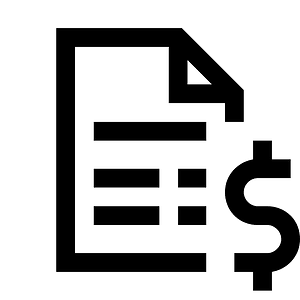 Invoice icon. Free download transparent .PNG | Creazilla