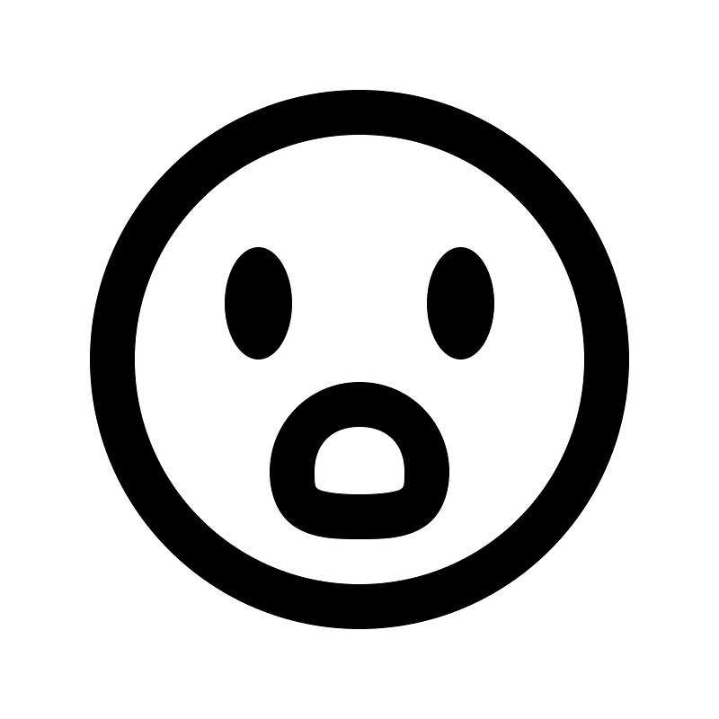 Frown-open icon. Free download transparent .PNG | Creazilla