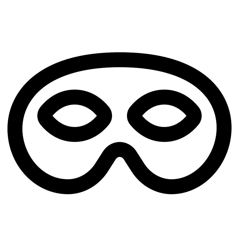 Mask-solid icon. Free download transparent .PNG | Creazilla