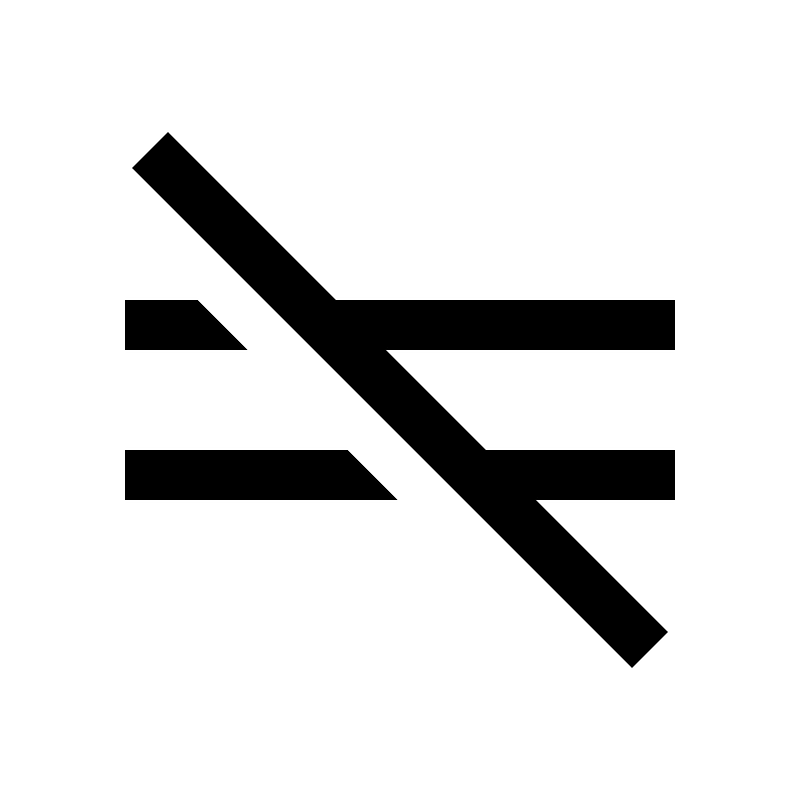 Not equal solid Icon Free Download Transparent PNG Creazilla