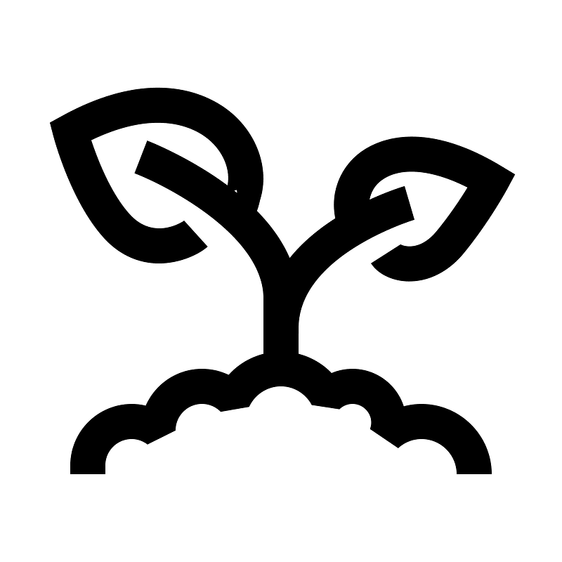 Seedling-solid icon. Free download transparent .PNG | Creazilla