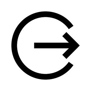 Sign-out icon. Free download transparent .PNG | Creazilla