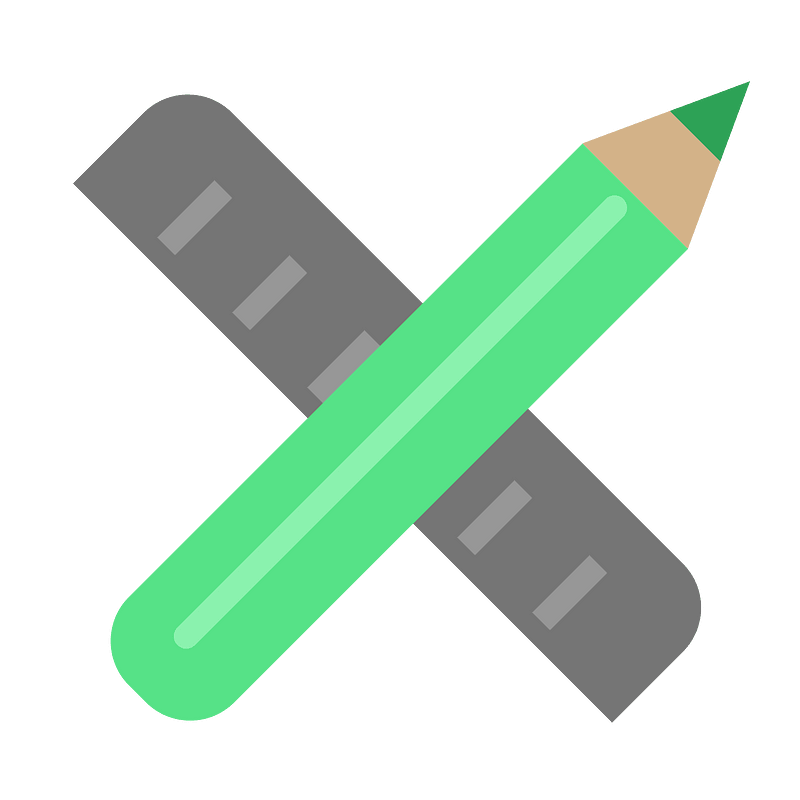 Pencil ruler icon. Free download transparent .PNG | Creazilla