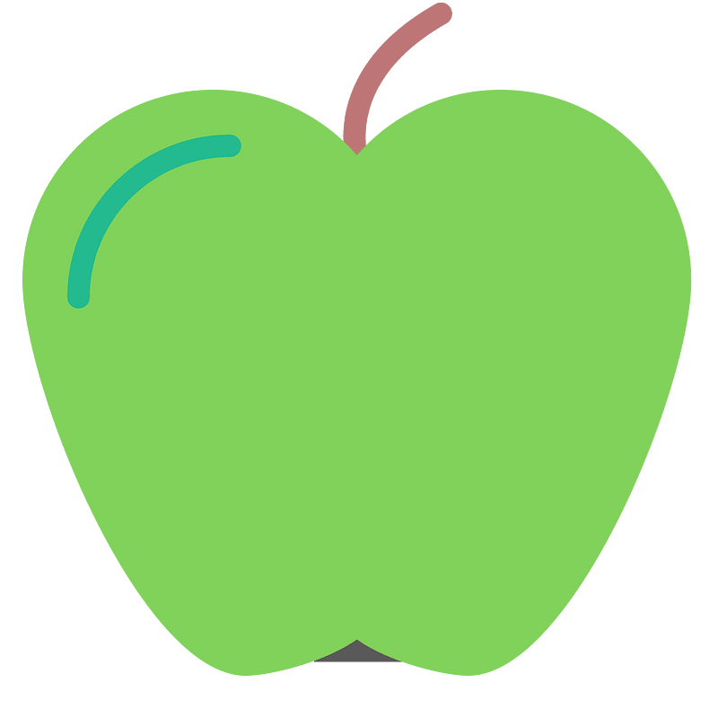 Green apple icon. Free download transparent .PNG | Creazilla