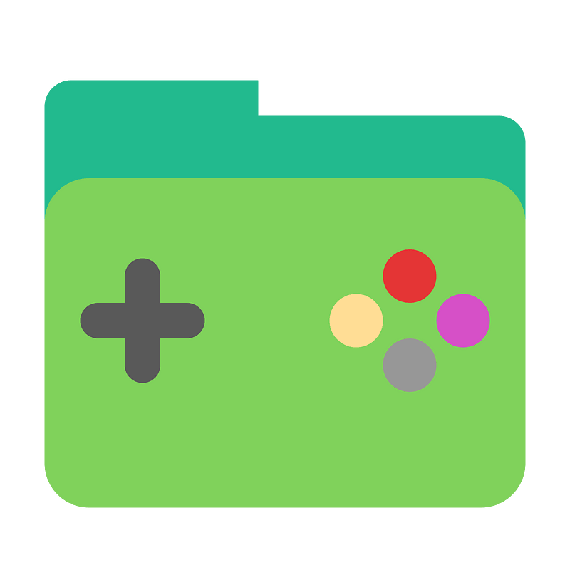 Folder game icon. Free download transparent .PNG | Creazilla