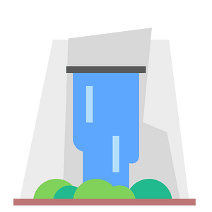 Waterfall icon. Free download transparent .PNG | Creazilla