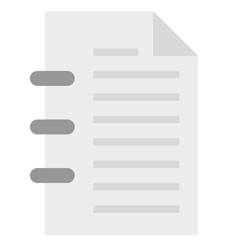 Document bound icon. Free download transparent .PNG | Creazilla