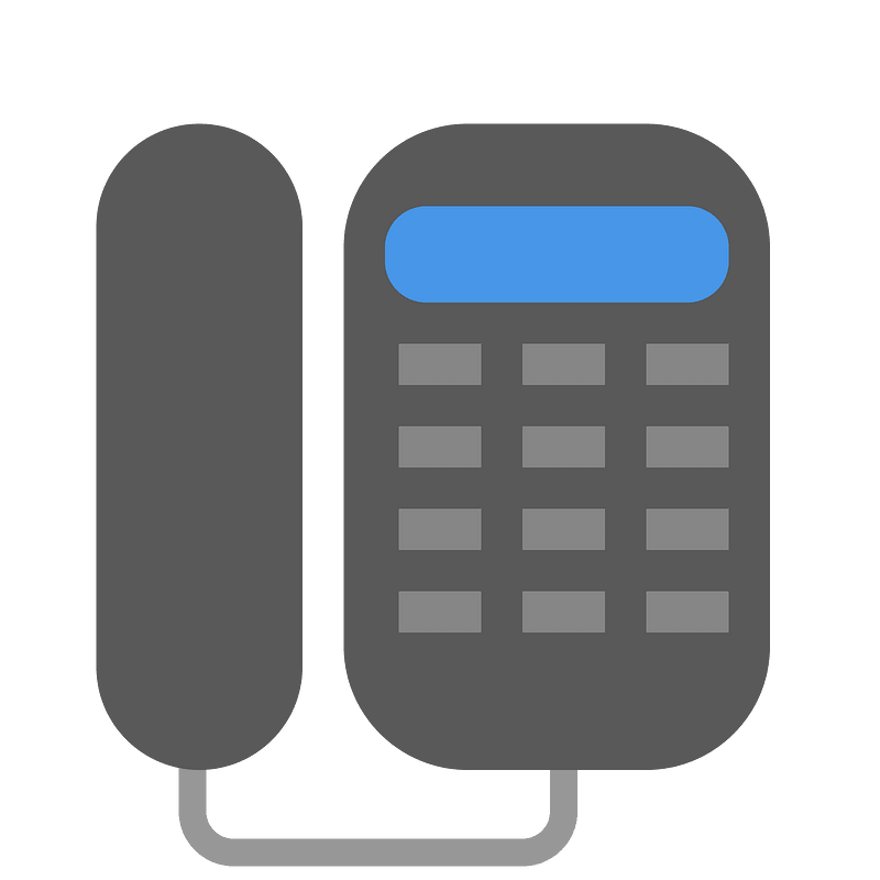 Office phone icon. Free download transparent .PNG | Creazilla