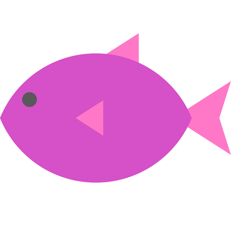 Pink fish - Free vector icons on creazilla.com