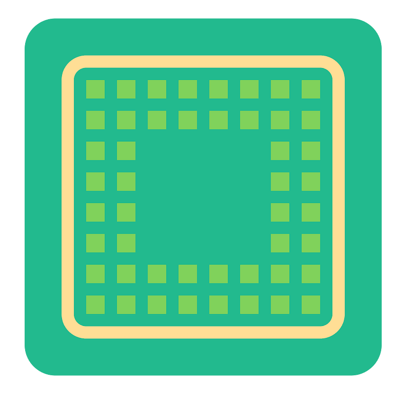 Microchip icon. Free download transparent .PNG | Creazilla