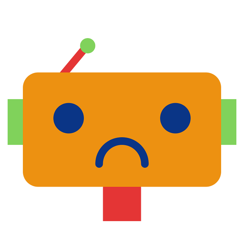Robot sad - Free vector icons on creazilla.com Robot sad - Free vector icons on creazilla.com