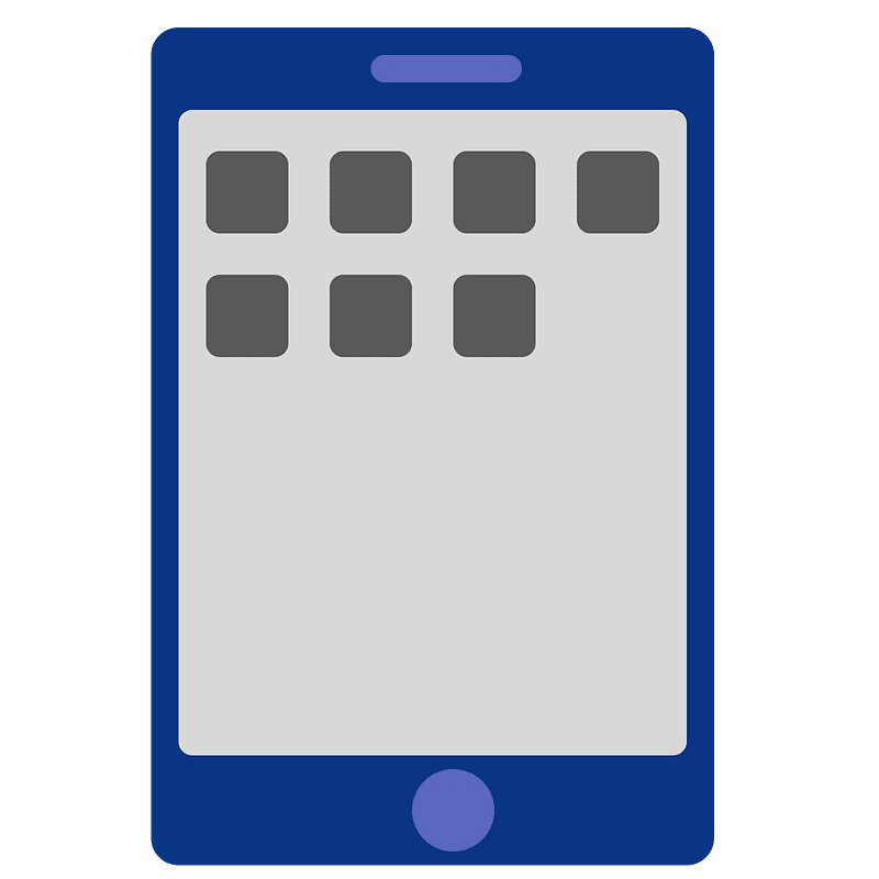 Tablet apps icon. Free download transparent .PNG | Creazilla