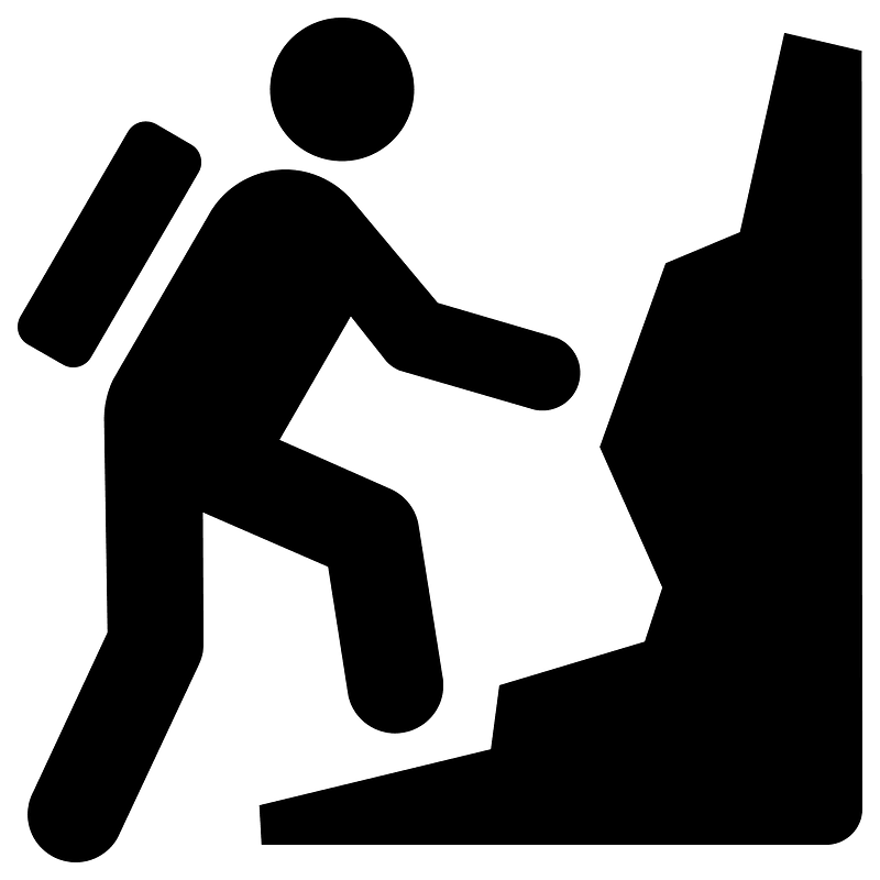 Climbing icon. Free download transparent .PNG | Creazilla