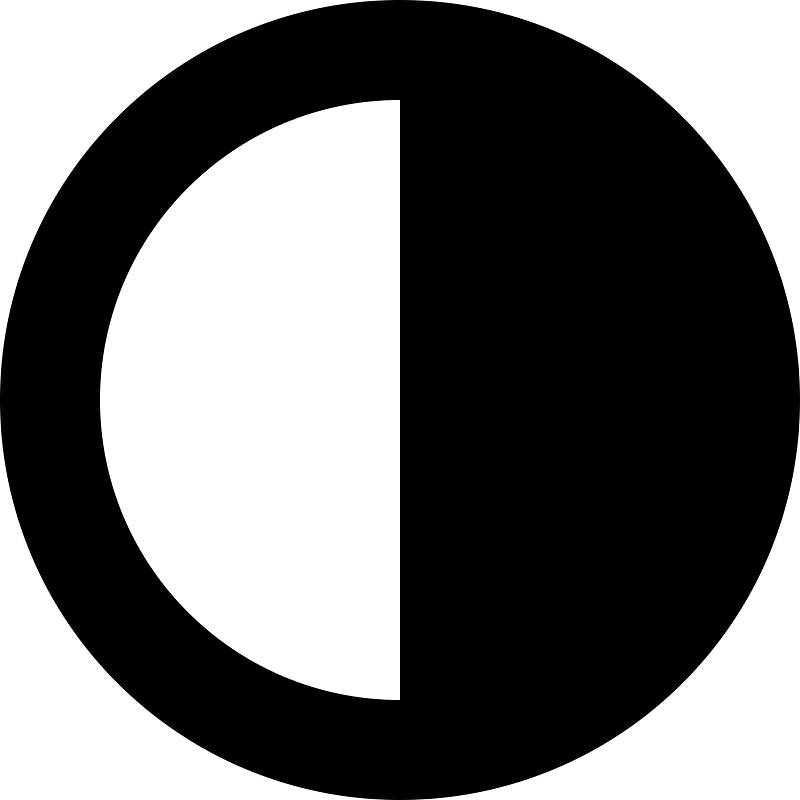 Contrast icon. Free download transparent .PNG | Creazilla