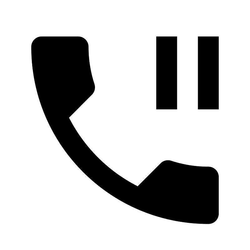 Phone-paused icon. Free download transparent .PNG | Creazilla