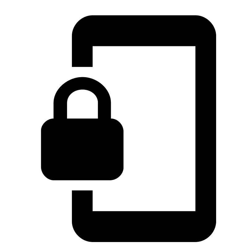 Phonelink-lock icon. Free download transparent .PNG | Creazilla