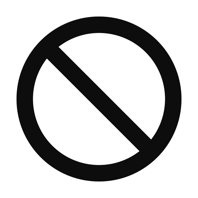 Ban icon. Free download transparent .PNG | Creazilla