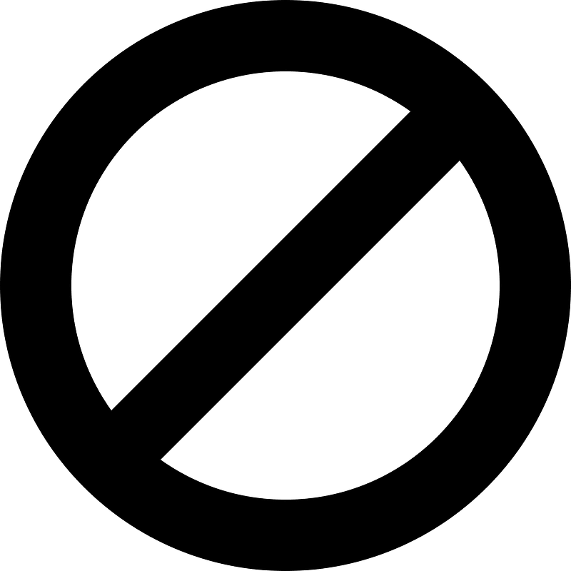 Ban icon. Free download transparent .PNG | Creazilla